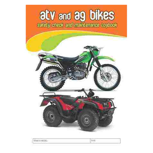 ATV & AG Bikes Safety Check & Maintenance Log Book – Premium Nameplates