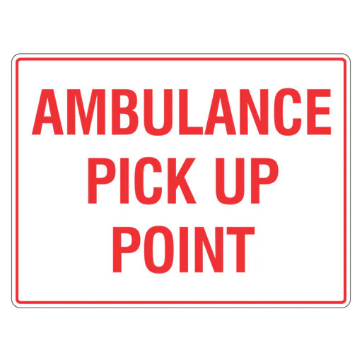 Car Park Sign - Ambulance Pick Up Point – Premium Nameplates