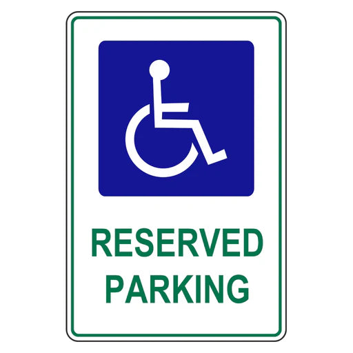 Car Park Sign - Disabled Reserved Parking – Premium Nameplates