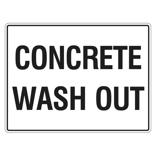 Construction Sign - Concrete Wash Out – Premium Nameplates