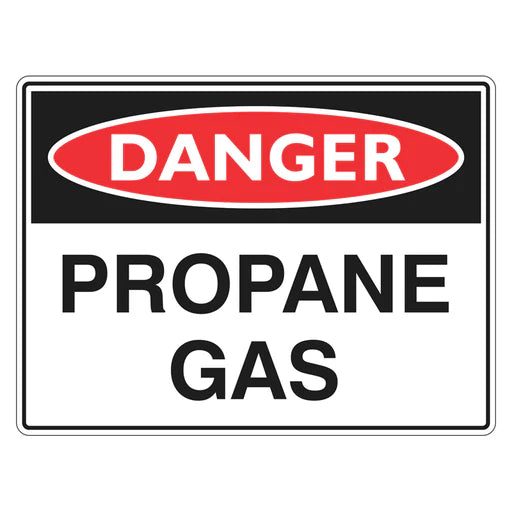 Danger Sign – Propane Gas | Premium Nameplates