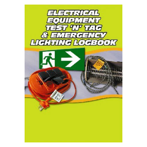 Electrical Test 'N' Tag & Emergency Lighting Log Book – Premium Nameplates