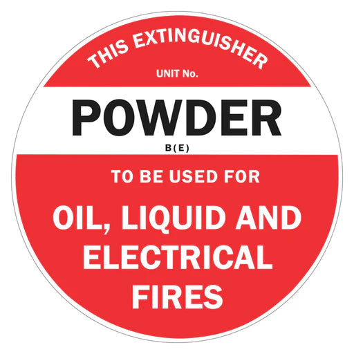 Fire Extinguisher Disc - Powder (Oil, Liquid) – Premium Nameplates