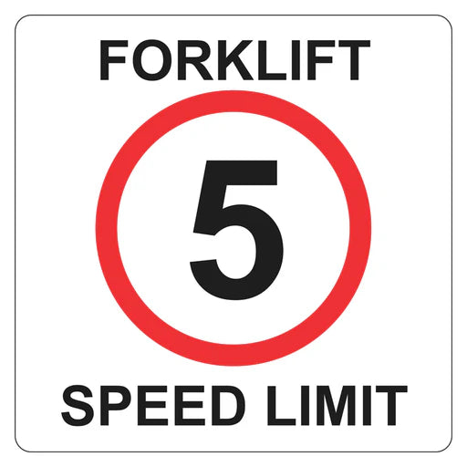 Floor Sign - Forklift Speed Limit – Premium Nameplates