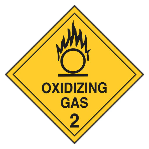 Hazchem Sign - 2 Oxidizing Gas – Premium Nameplates