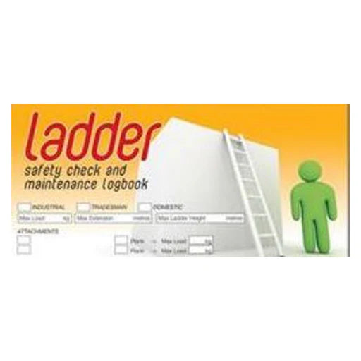 Ladder Safety Check & Maintenance Log Book – Premium Nameplates