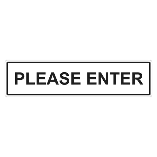 Please Enter Sign – Premium Nameplates