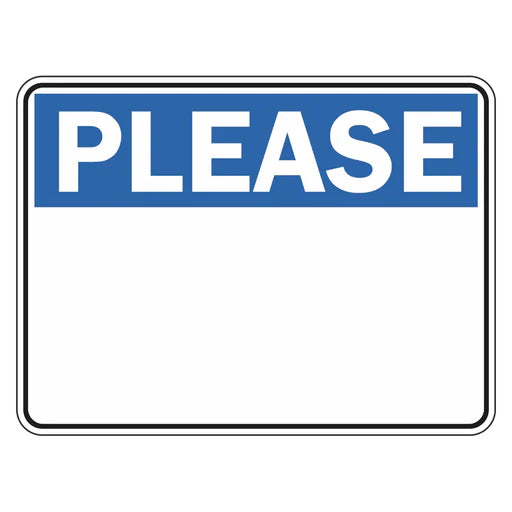 Hygiene Sign - Blank (insert preferred wording) – Premium Nameplates