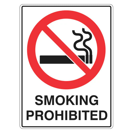 Prohibition Sign - Smoking Prohibited – Premium Nameplates
