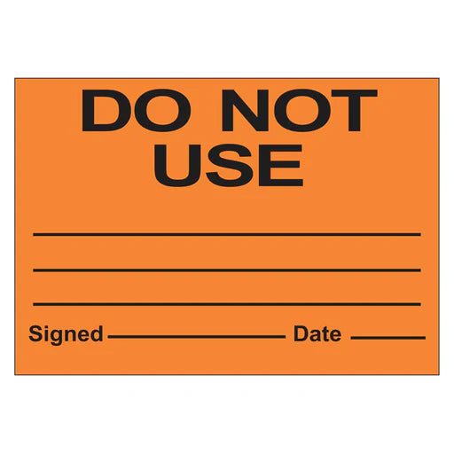 Quality Control Label - Do Not Use – Premium Nameplates