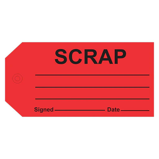 Quality Control Tags - Scrap – Premium Nameplates