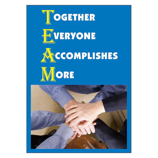 Teamwork Motivational Poster – Premium Nameplates