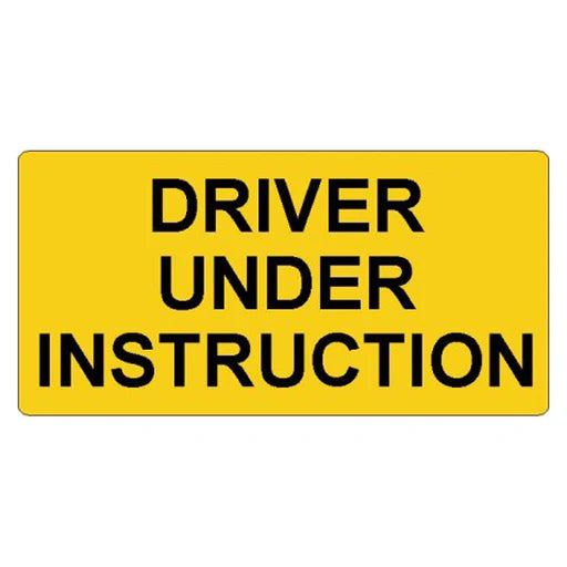 Vehicle Sign - Driver Under Instruction – Premium Nameplates