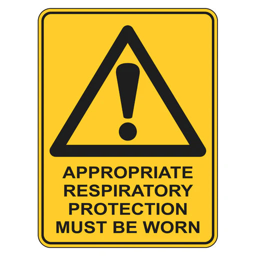 Warning Sign - Appropriate Respiratory Protection Must Be Worn ...